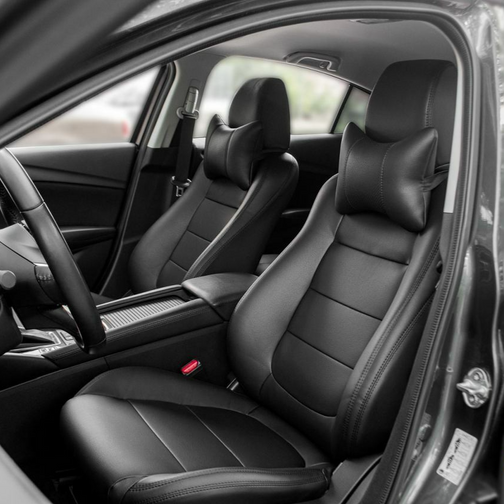 Каркасные чехлы на сиденья Mazda 6 GJ (2012-2018), модельные из экокожи ...