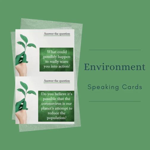 Environment. ESL Discussion Questions