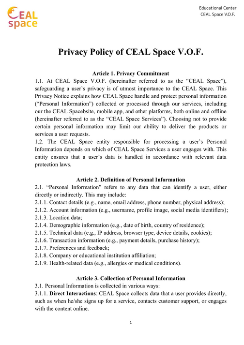 Ceal Partnership Programme