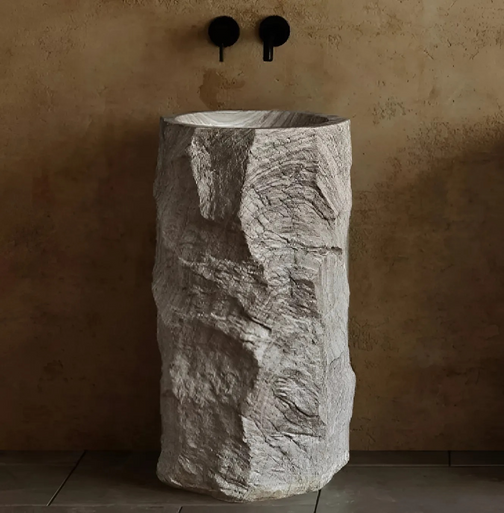 Напольная раковина Roccia Marmo из литьевого мрамора