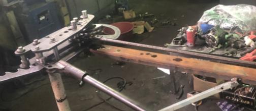 Установка дорна на трубогиб BigBender Mk3