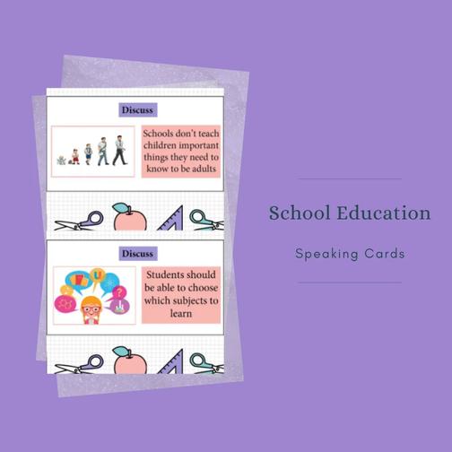 School Education. Controversial Statements. ESL Discussion